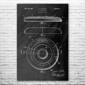 Disc Golf Disc Patent Print Poster, Disc Golf Art, Man Cave Decor, Disc ...