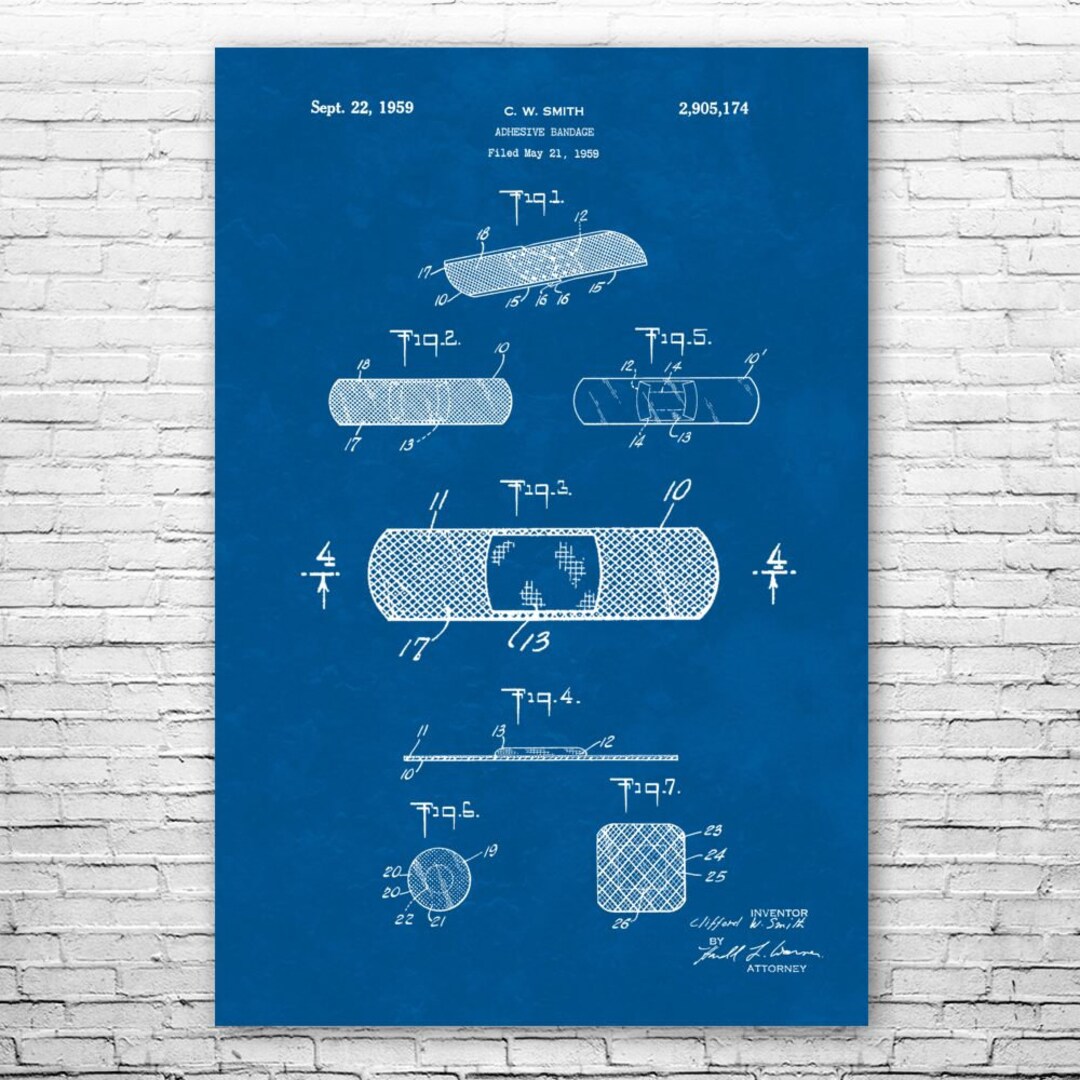 Band Aid Poster Print, Hospital Art, Doctor Gift, Waiting Room Decor ...