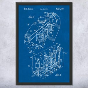 Pinball Inline Drop Target Patent Wall Art Poster, Canvas or Framed ...