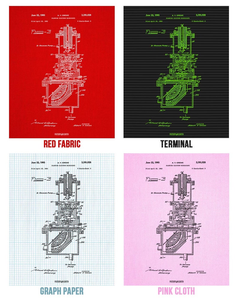 Framed Scanning Electron Microscope Wall Art Print Science - Etsy