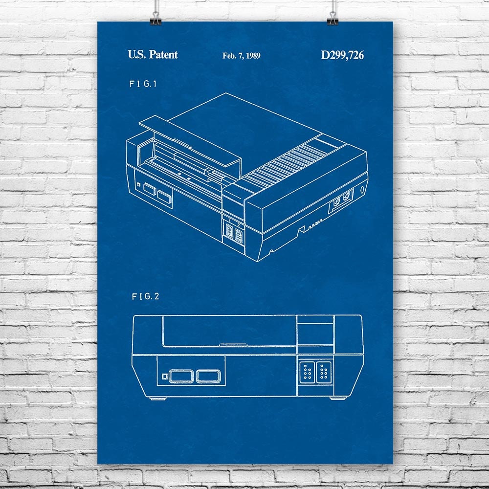 NES Video Game Console Poster Print Game Room Decor Video | Etsy