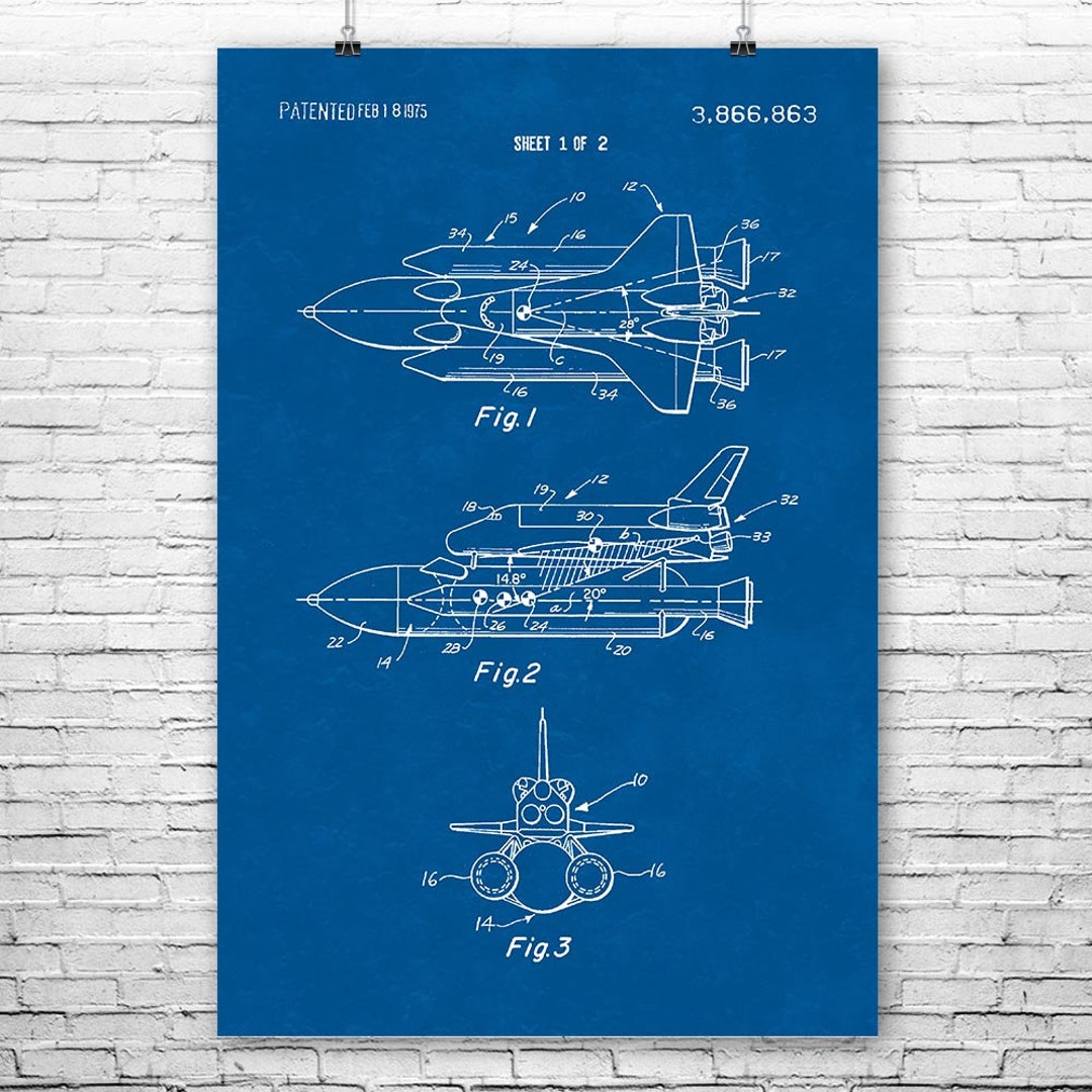 NASA Enterprise Space Shuttle Poster Print Astronaut Gift - Etsy