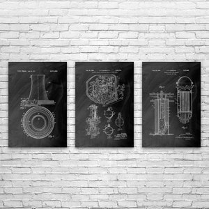 Nuclear Power Patent Posters Set of 3 Power Technician - Etsy