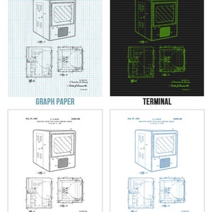 Television TV Patent Prints Set of 2, Film Student Gift, Television Art ...