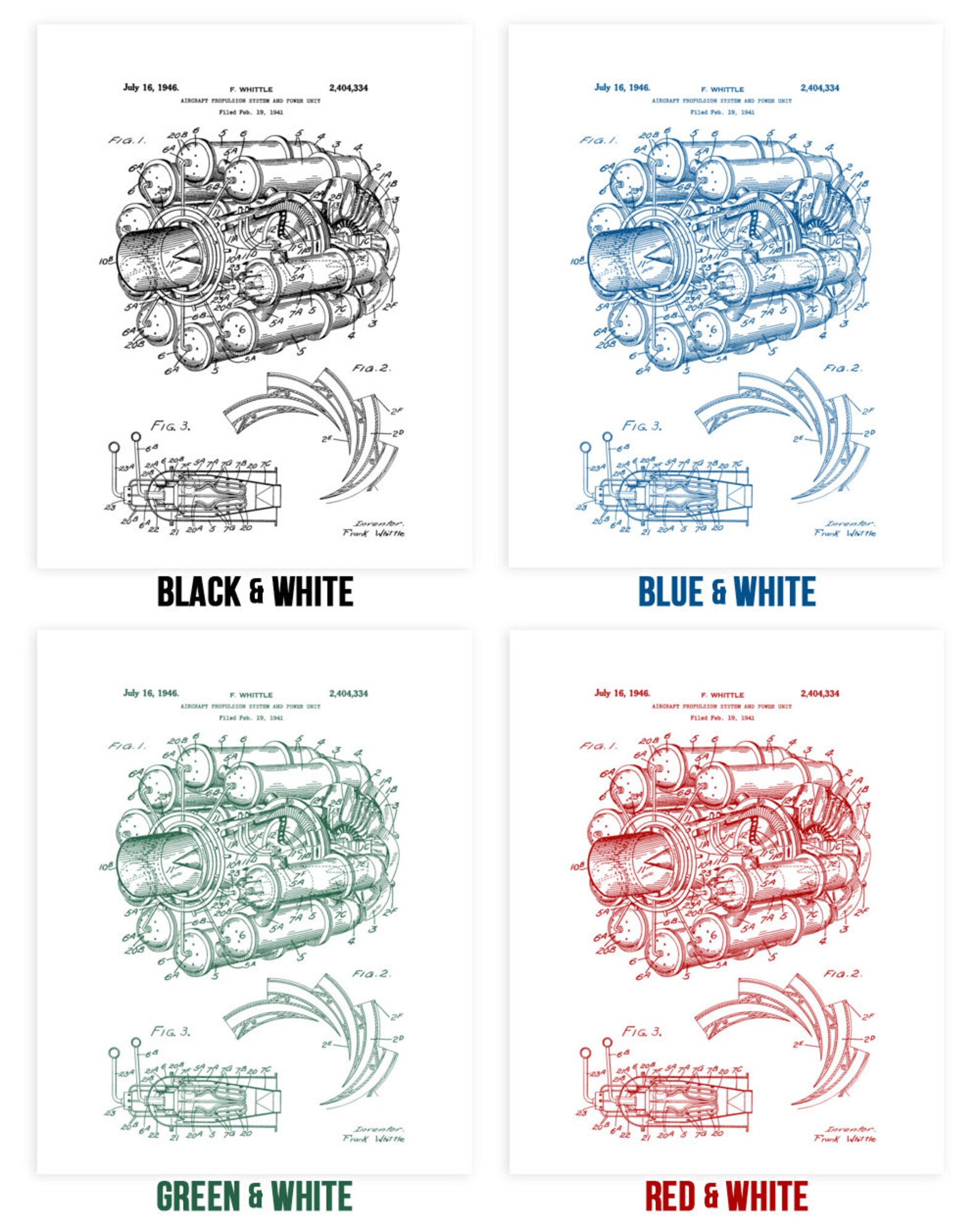 Jet Engine Poster Print Air Force Pilot Mechanic Gift - Etsy