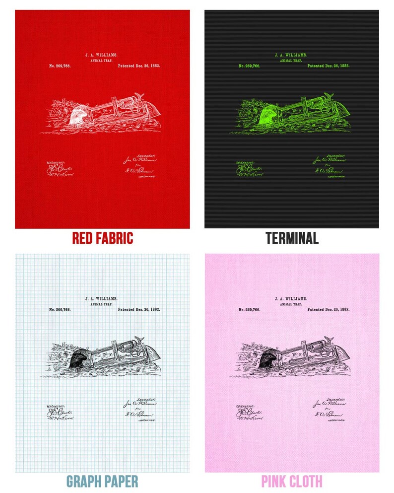 Gun Powered Mouse Trap Poster Print Exterminator Gift Rat - Etsy