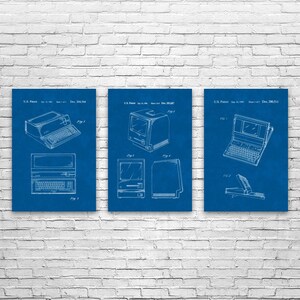 Retro Computer Posters Set of 3, Technician Gift, Computer Decor, IT ...