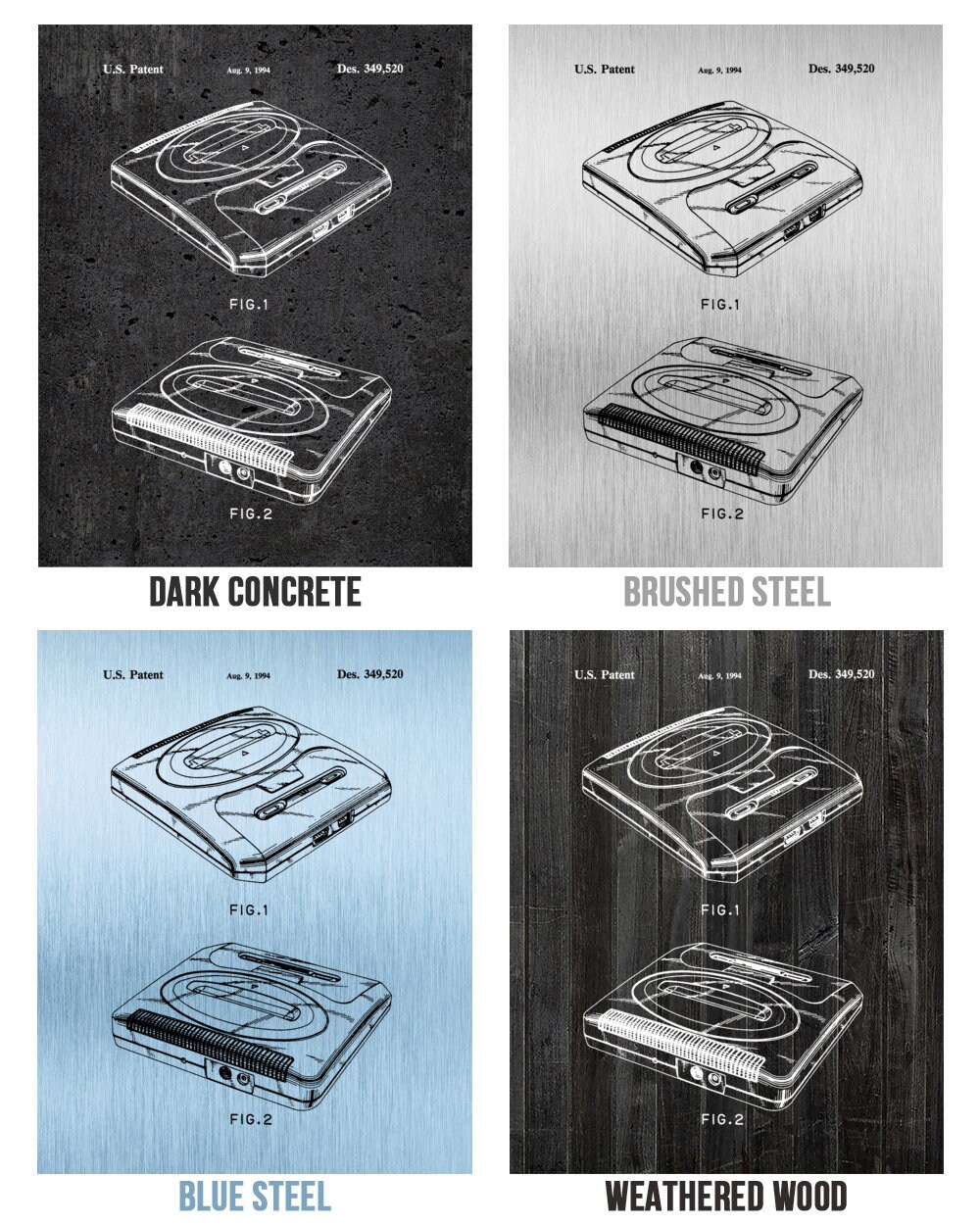 Mega Drive Console Poster Print Game Store Art Game | Etsy