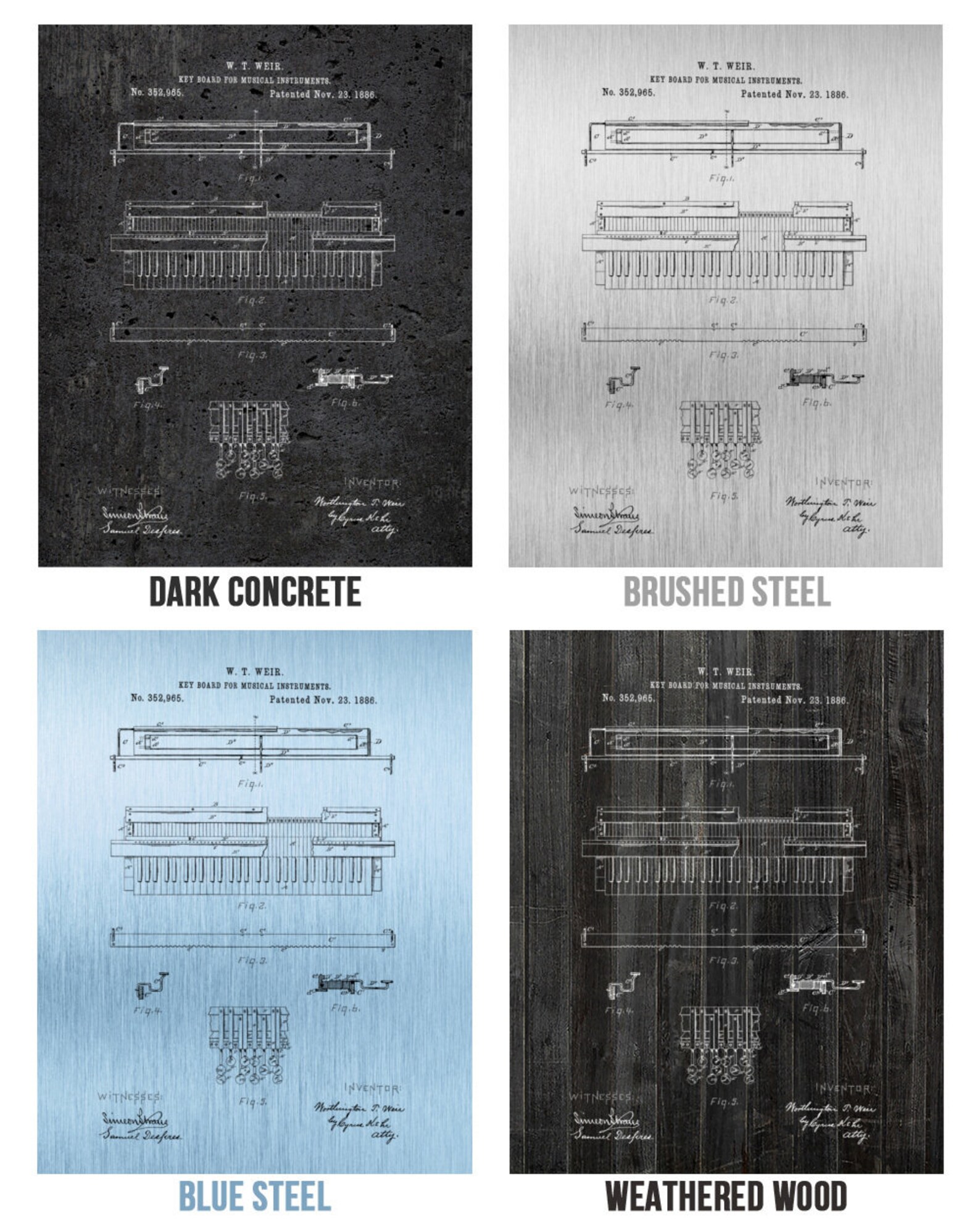 Piano Keyboard Poster Print Music Class Art Pianist Gift - Etsy