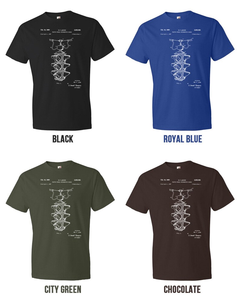 Traffic Signal Shirt Stop Light Blueprint City Planner Gift - Etsy