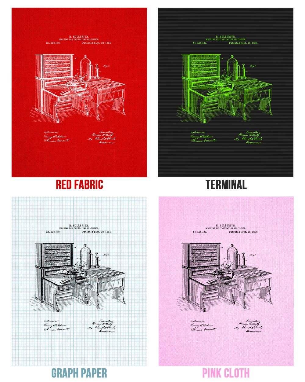 Hollerith Tabulating Machine Poster Print Computer Lab Art | Etsy