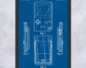 Game Boy Blueprint - Etsy