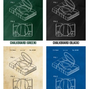 PS1 Console Poster Print, Arcade Wall Art, PS1 Blueprint, Gamer Gift ...