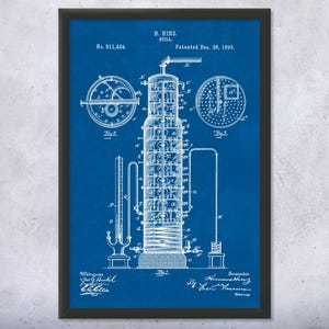 Distillery Still Patent Wall Art Poster, Canvas or Framed Pub Decor ...