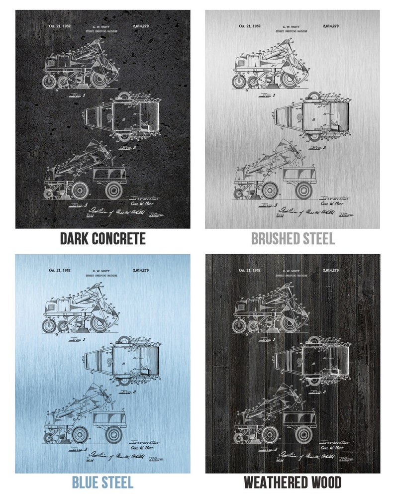 Street Sweeper Poster Print Industrial Wall Art City - Etsy