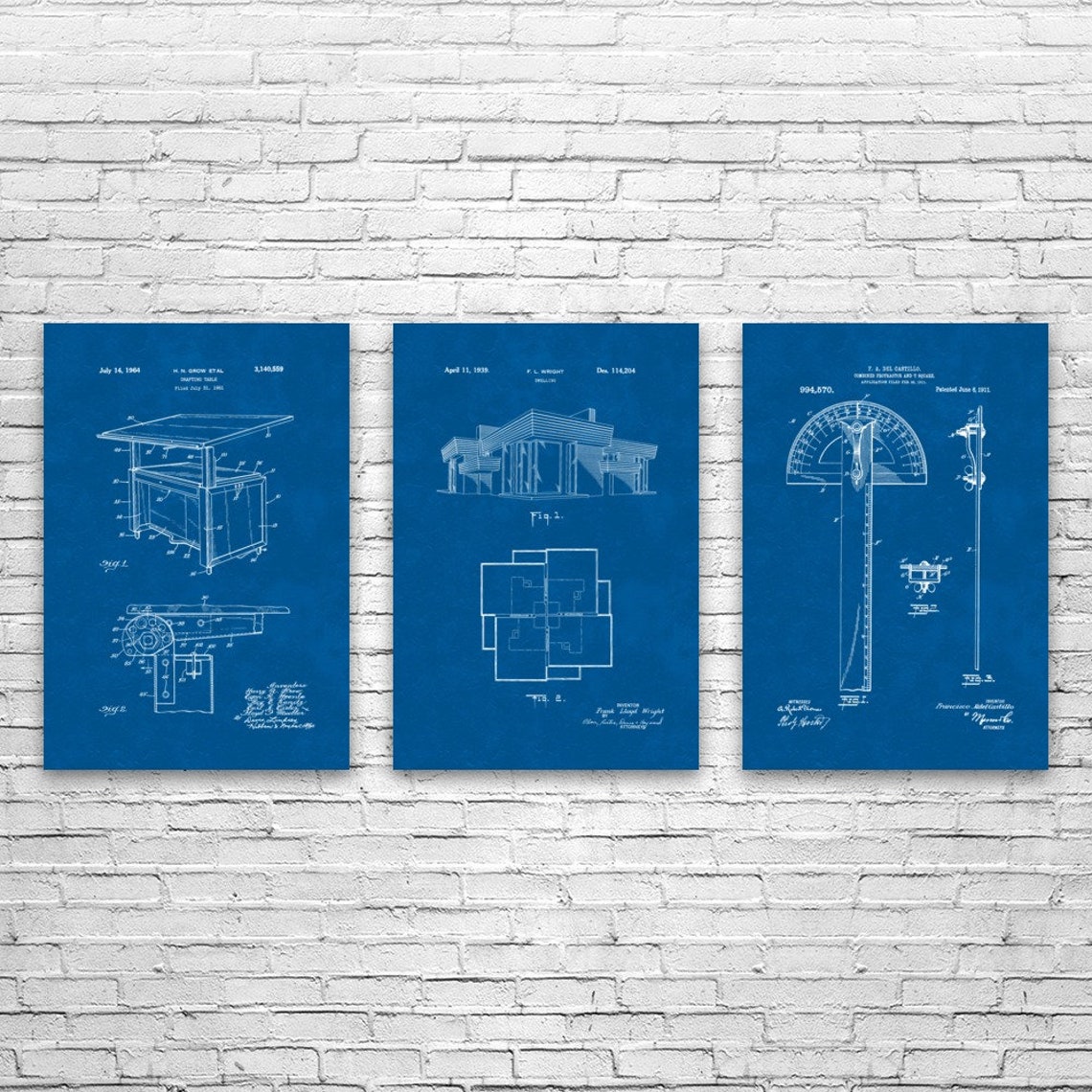Architects Office Posters Set of 3 Structural Engineer - Etsy