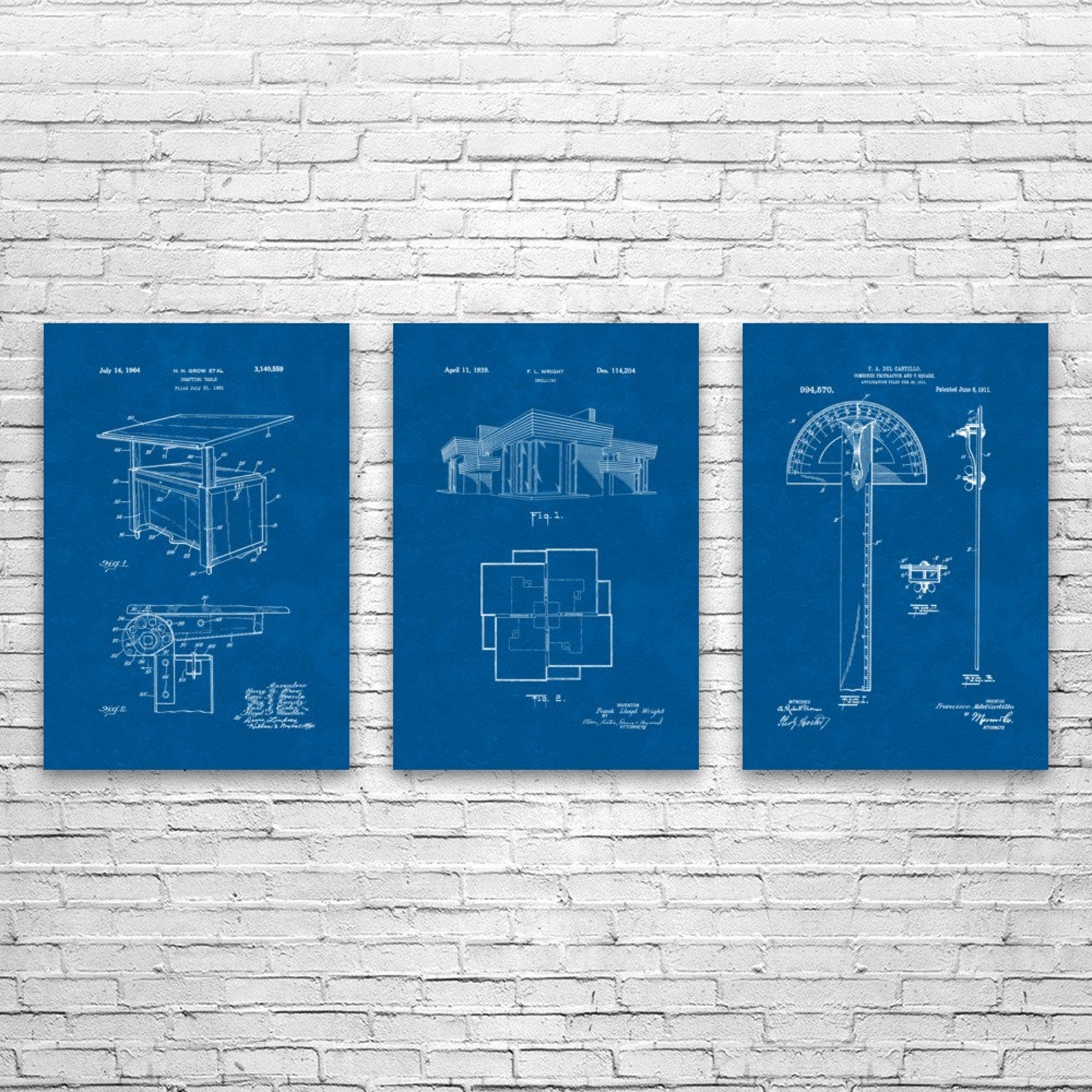 Architects Office Posters Set of 3 Structural Engineer - Etsy