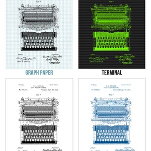 Typewriter Poster Print, Writer Gift, Journalist Gift, Typewriter ...