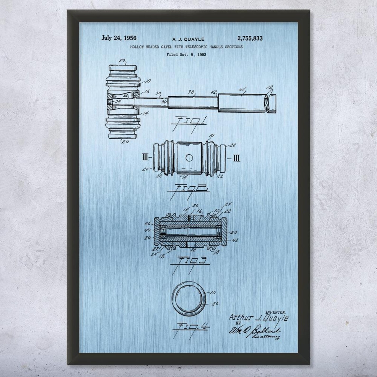 Judges Gavel Patent Art Print: Judge Gift, Courtroom Decor - Etsy