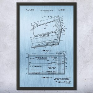 Framed Check Book Wall Art Print, CPA Gifts, Bank Manager, Accountant ...
