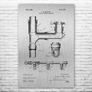 Plumbing Joint Poster Print, Plumber, Pipefitter Gifts, Plumbing Art ...