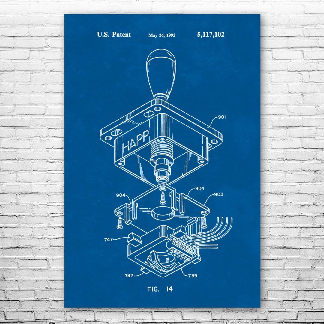 Arcade Game Joystick Poster Print Video Game Art Game - Etsy