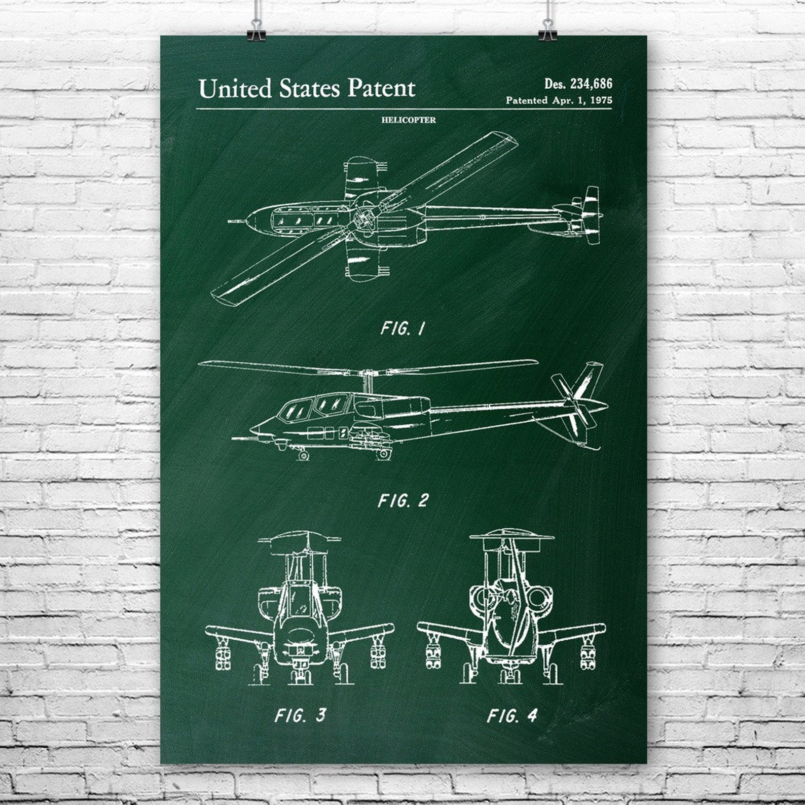 Attack Helicopter Poster Print Army Pilot Gift Military - Etsy
