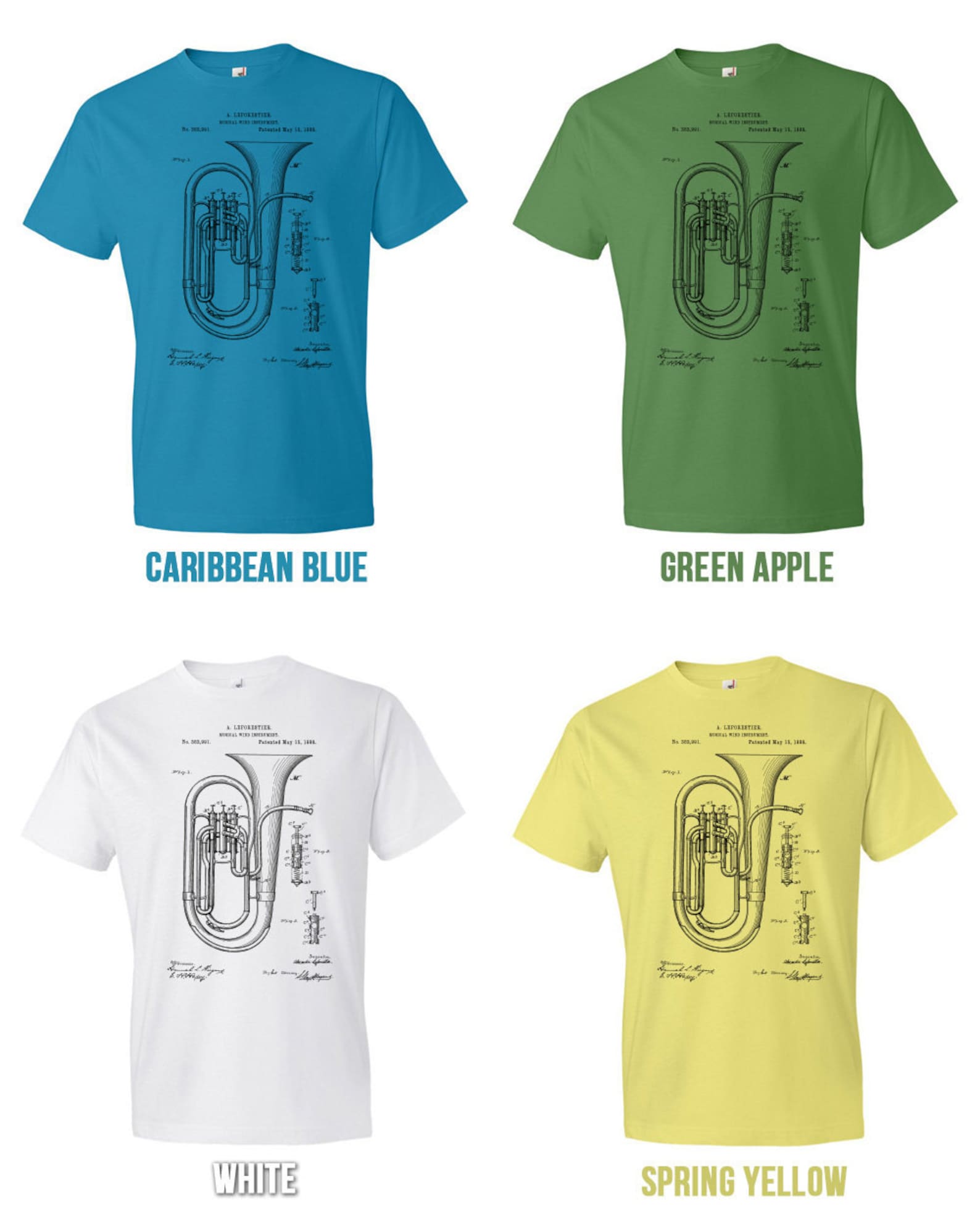 Concert Tuba Shirt Musician Gift Marching Band Tee Music - Etsy