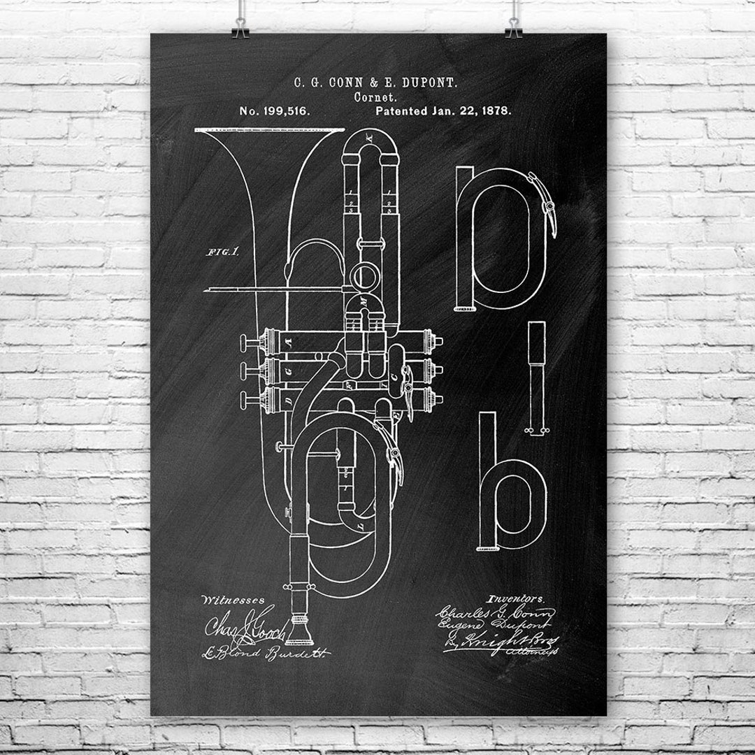 Cornet Poster Print Jazz Fan Gift Cornet Wall Art Cornet - Etsy