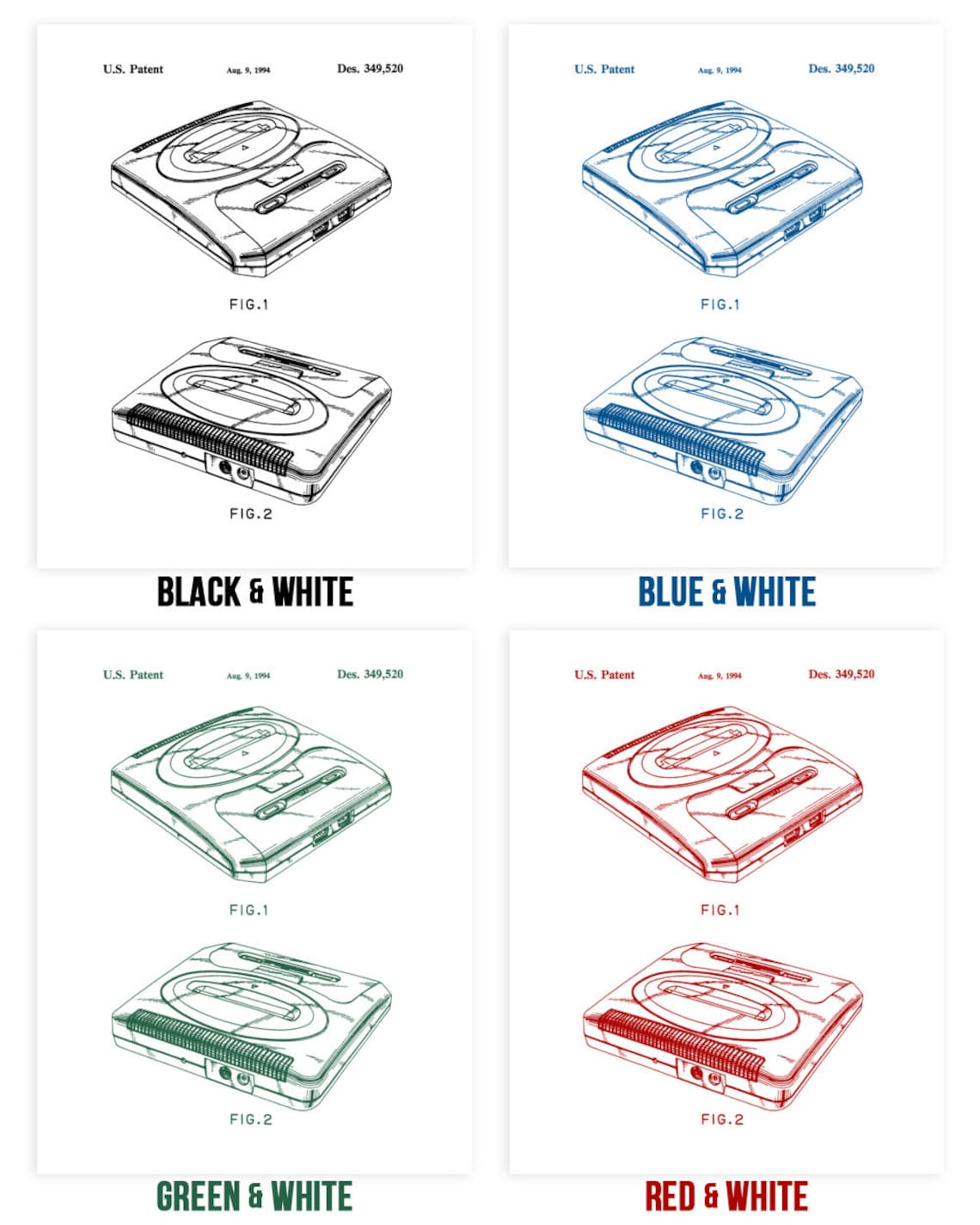 Mega Drive Console Poster Print Game Store Art Game | Etsy