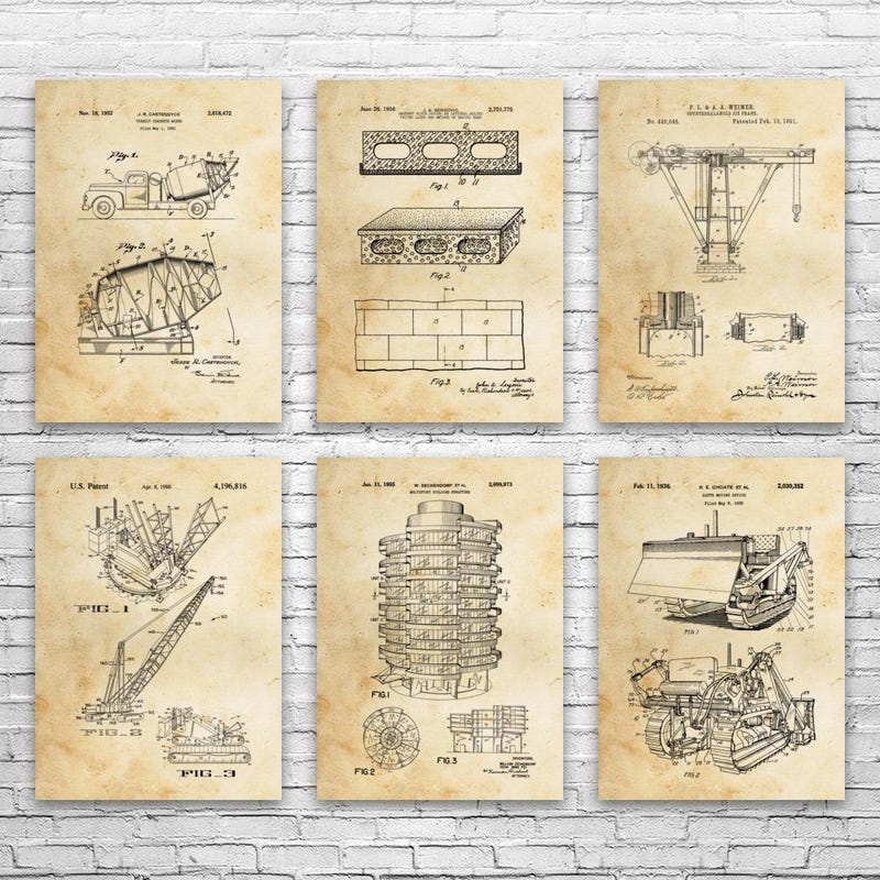 Construction Wall Art - Etsy