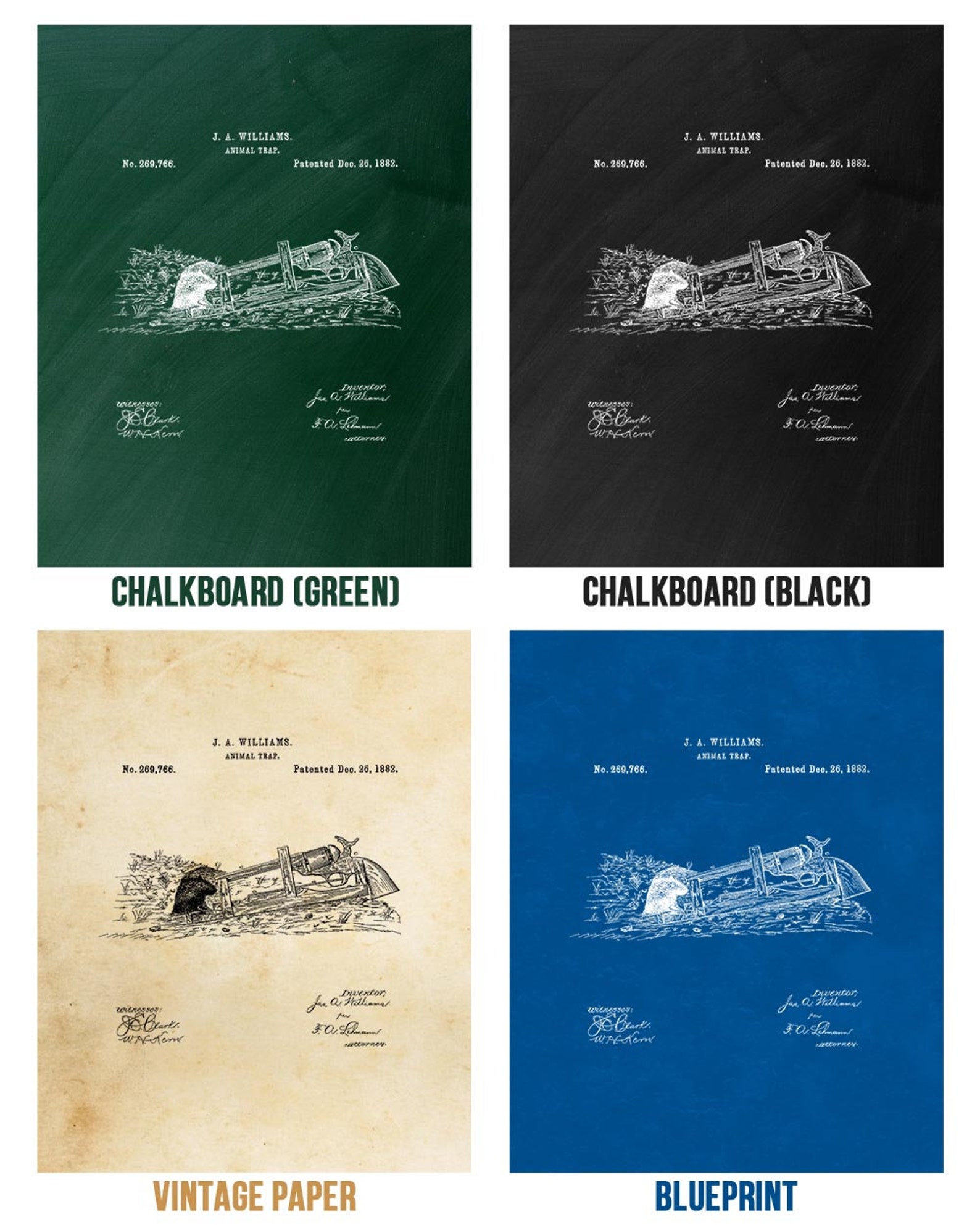 Gun Powered Mouse Trap Poster Print Exterminator Gift Rat - Etsy