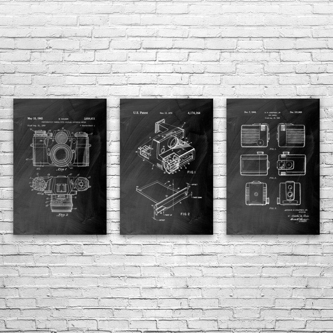 Camera Posters Set of 3 Photographer Gift Photojournalism - Etsy