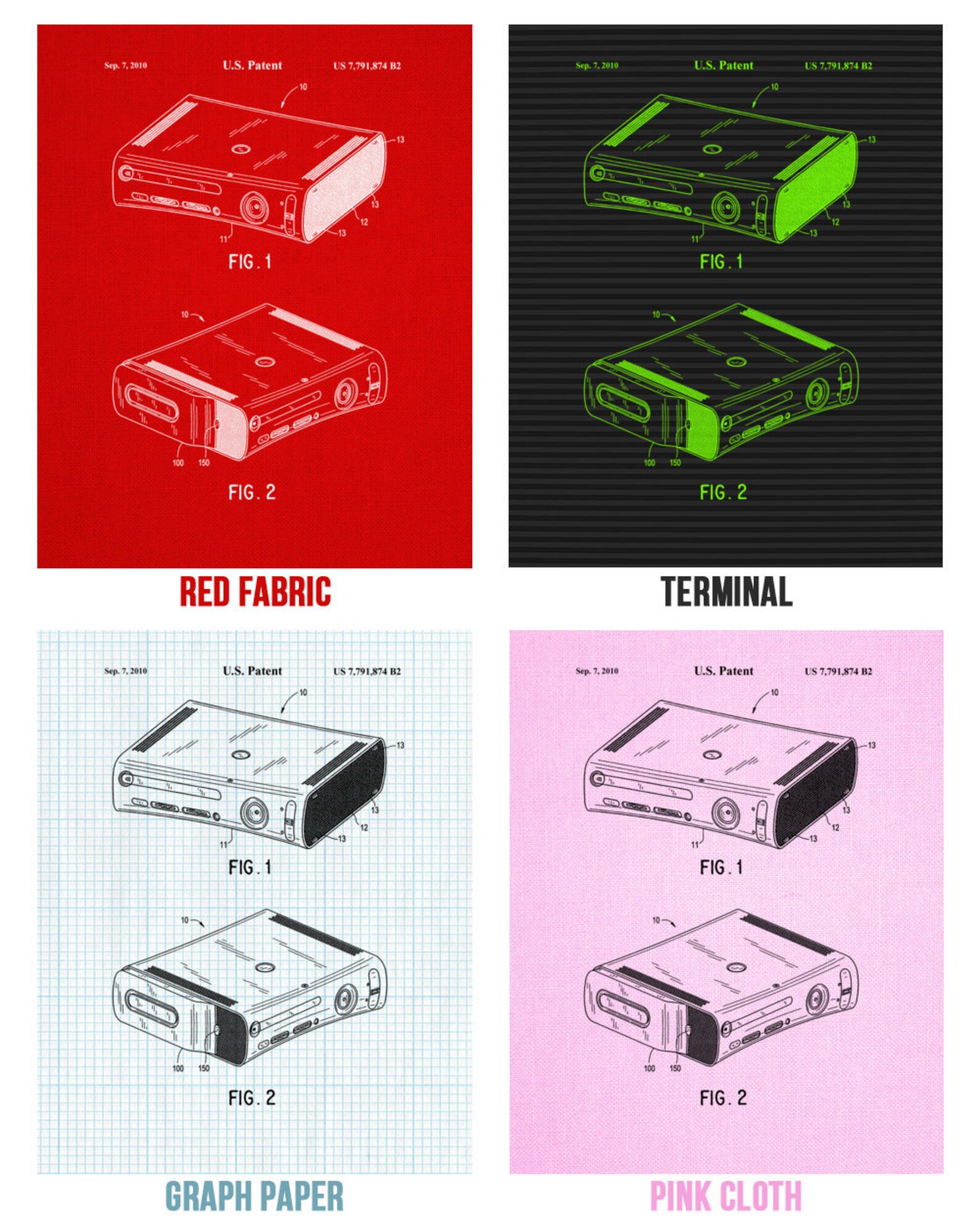 Video Game Console Poster Print Game Room Decor Arcade Art | Etsy