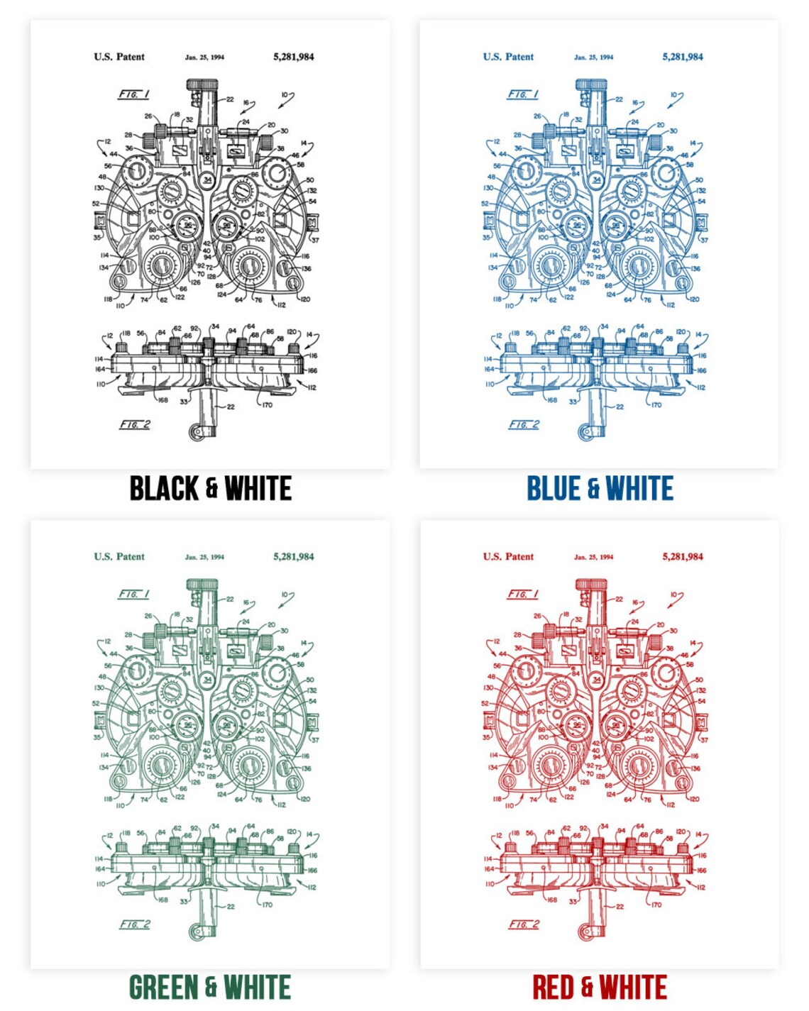 Optometry Phoropter Poster Print Optometrist Gift Optometry - Etsy