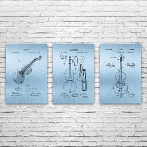 Violin Posters Set of 3, Violinist Gift, Band Teacher, Concert Band ...