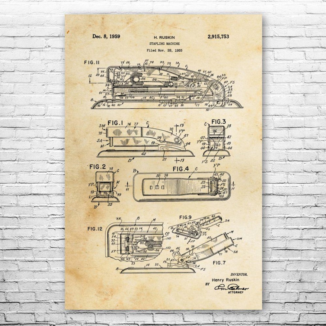 Stapler Poster Print, Business Decor, Secretary Gift, Office Art ...