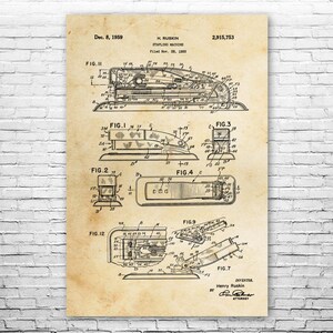 Stapler Poster Print, Business Decor, Secretary Gift, Office Art ...