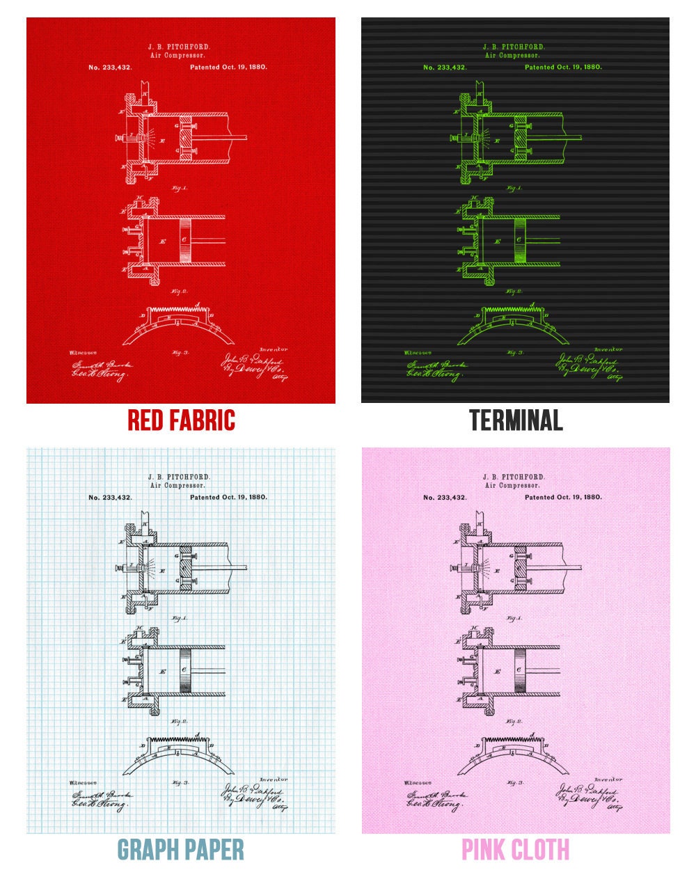 Air Compressor Poster Print Mechanical Engineer Contractor - Etsy