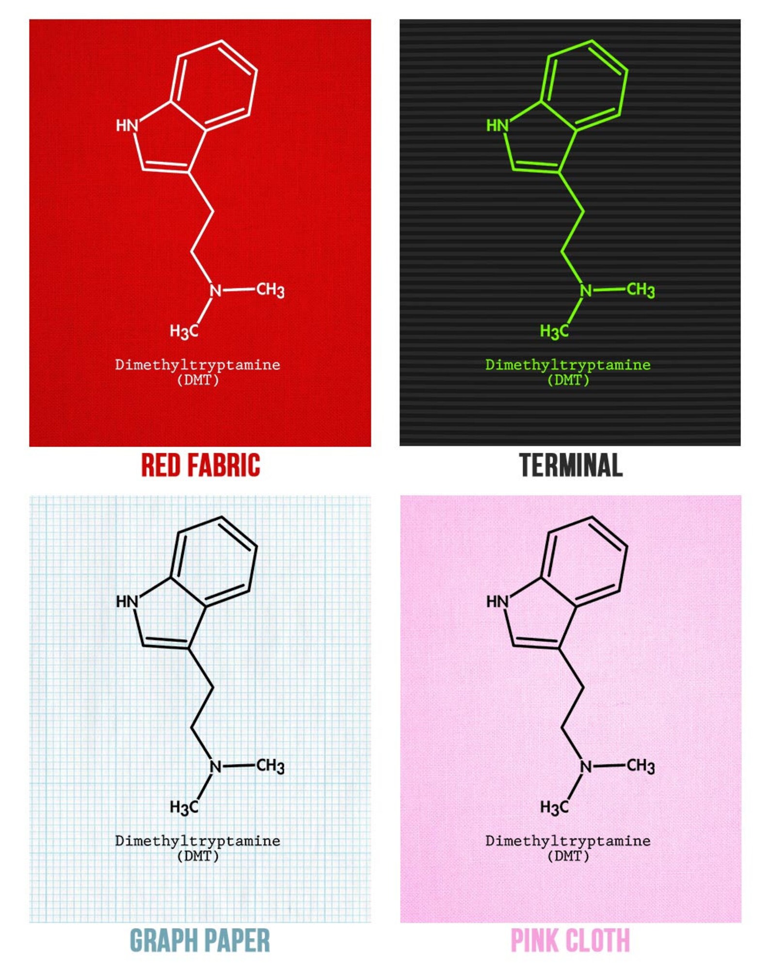 DMT Molecule Poster Print DMT Art Print Hippie Gift Stoner - Etsy UK