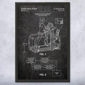 Anti-gravity Treadmill Patent Framed Print, Medical Art, Therapist Gift ...