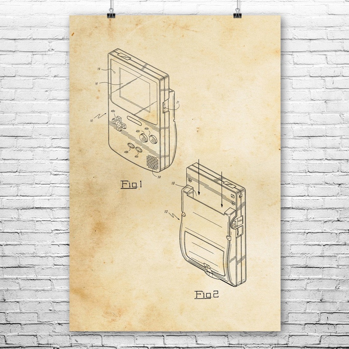 Game Boy Color Poster Print Game Collector Gift Video Game | Etsy