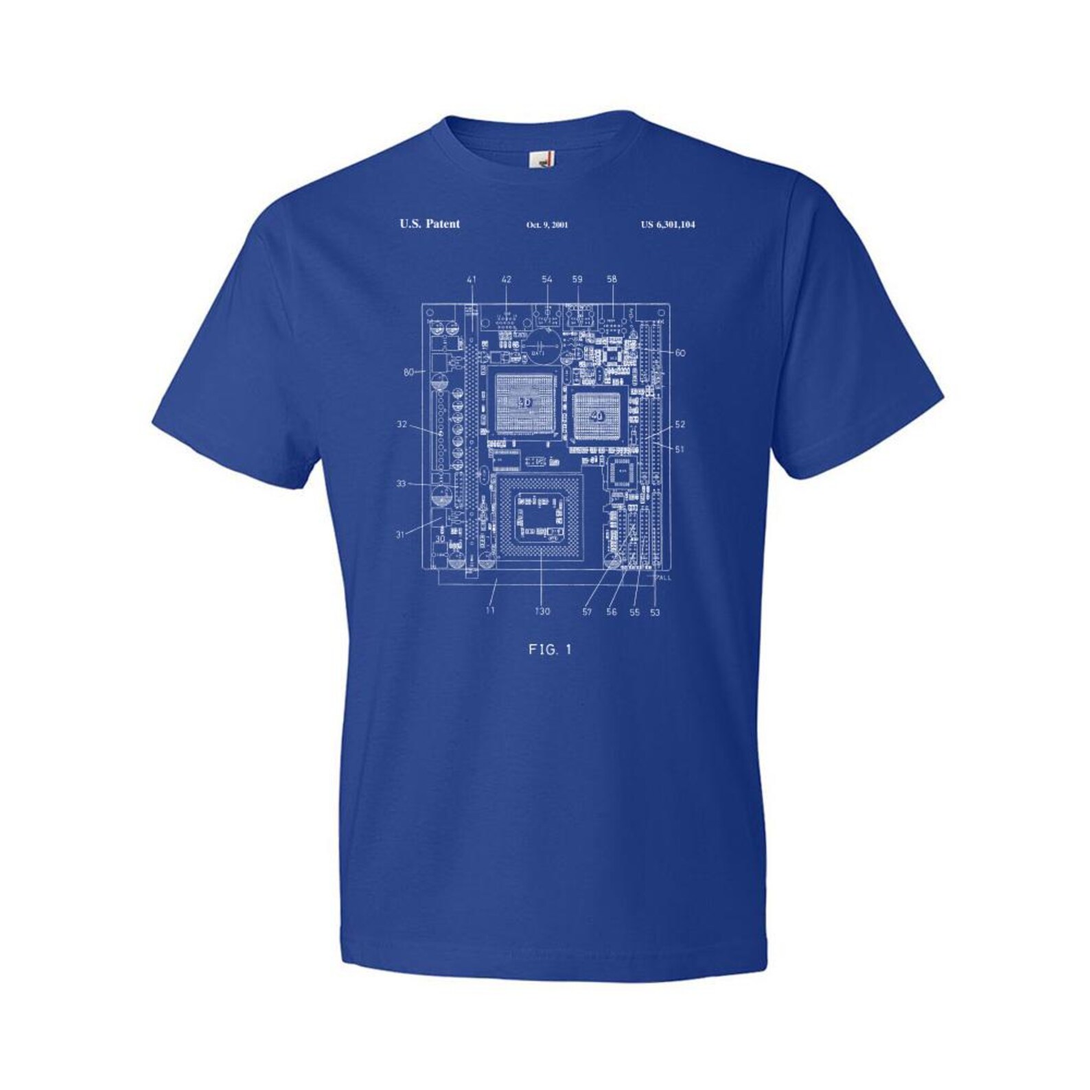 Motherboard Patent T-shirt: Computer Shirt, Lab Tee - Etsy