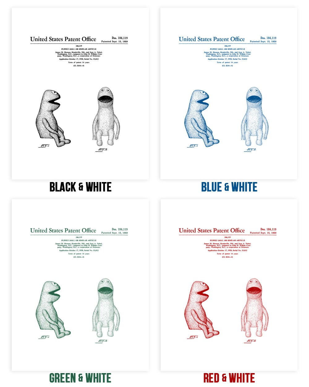 Wilkins Puppet Poster Print Puppeteer Gift Puppet Design | Etsy