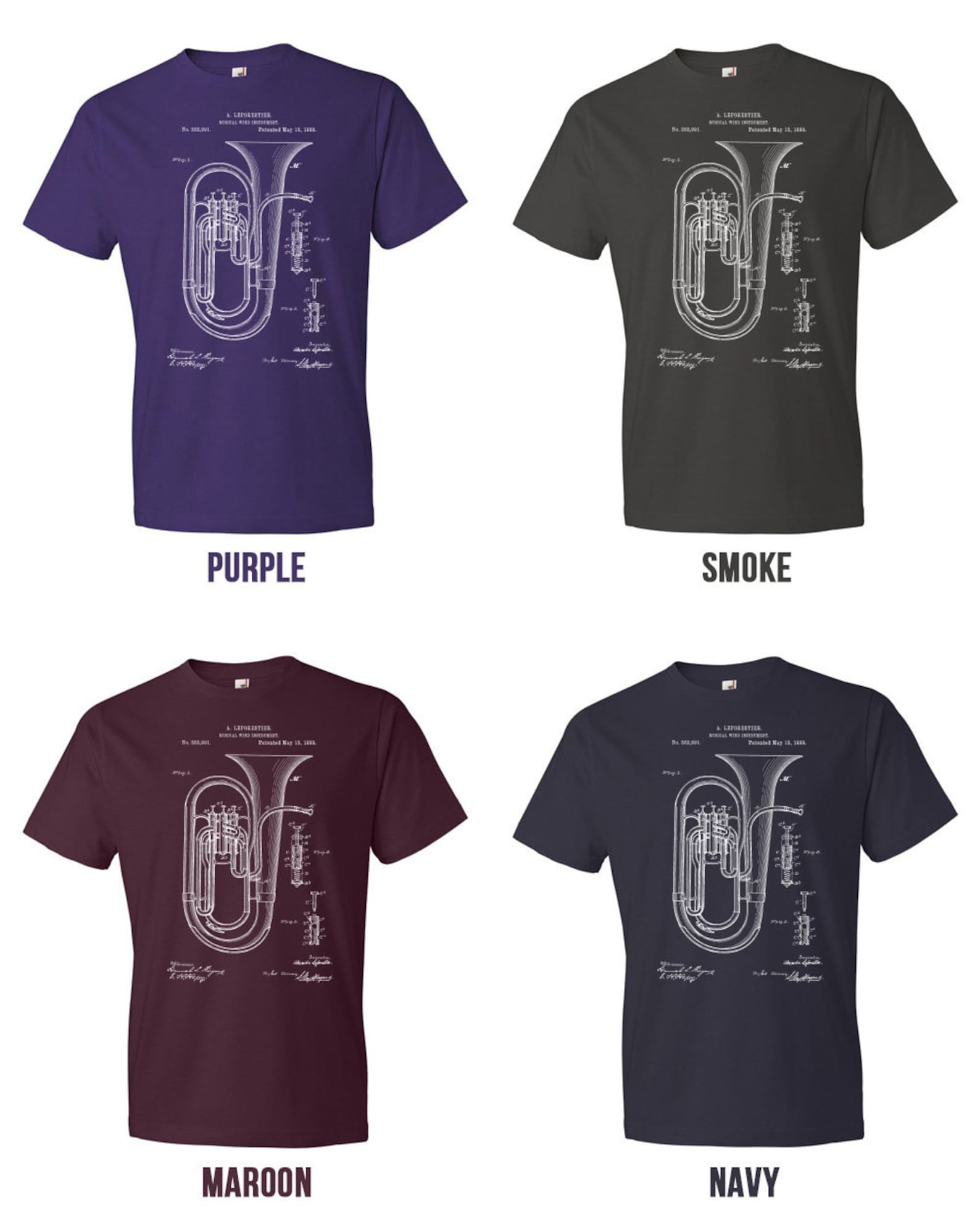 Concert Tuba Shirt Musician Gift Marching Band Tee Music - Etsy