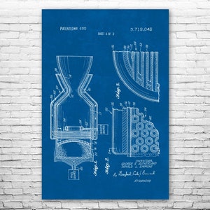 Rocket Engine Cooling System Poster Print, Science Teacher Gift, NASA ...