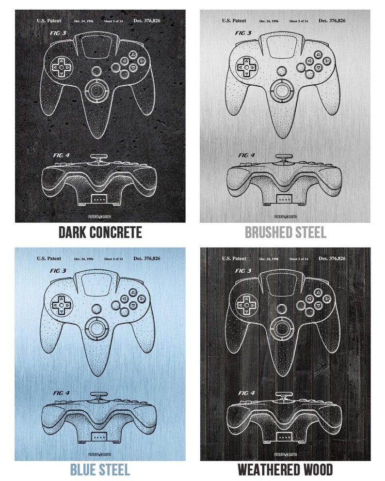 Framed N64 Controller Wall Art Print Video Game Gift - Etsy