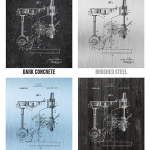 Framed Drill Press Wall Art Print Handyman Gift Garage Wall - Etsy