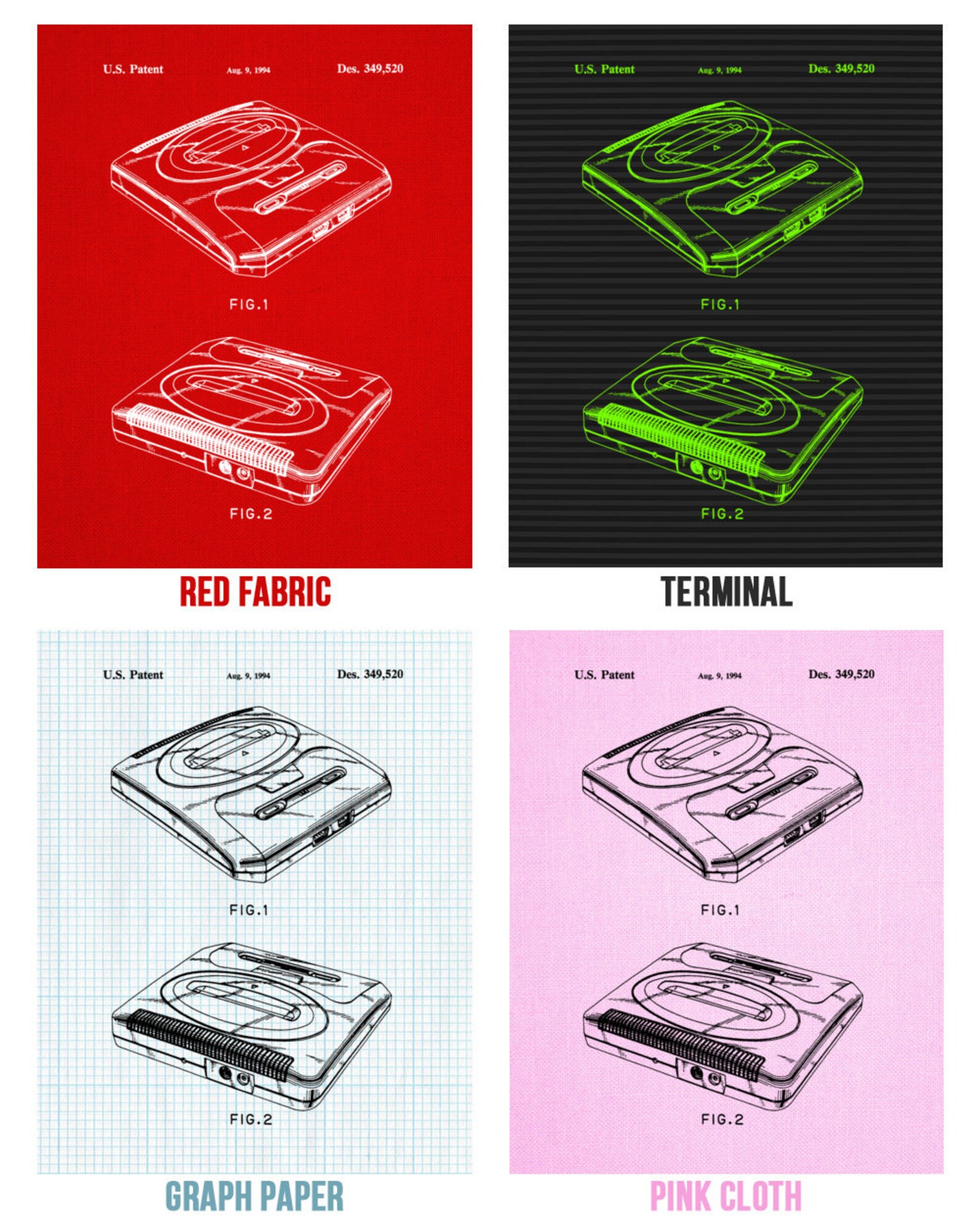 Mega Drive Console Poster Print Game Store Art Game | Etsy