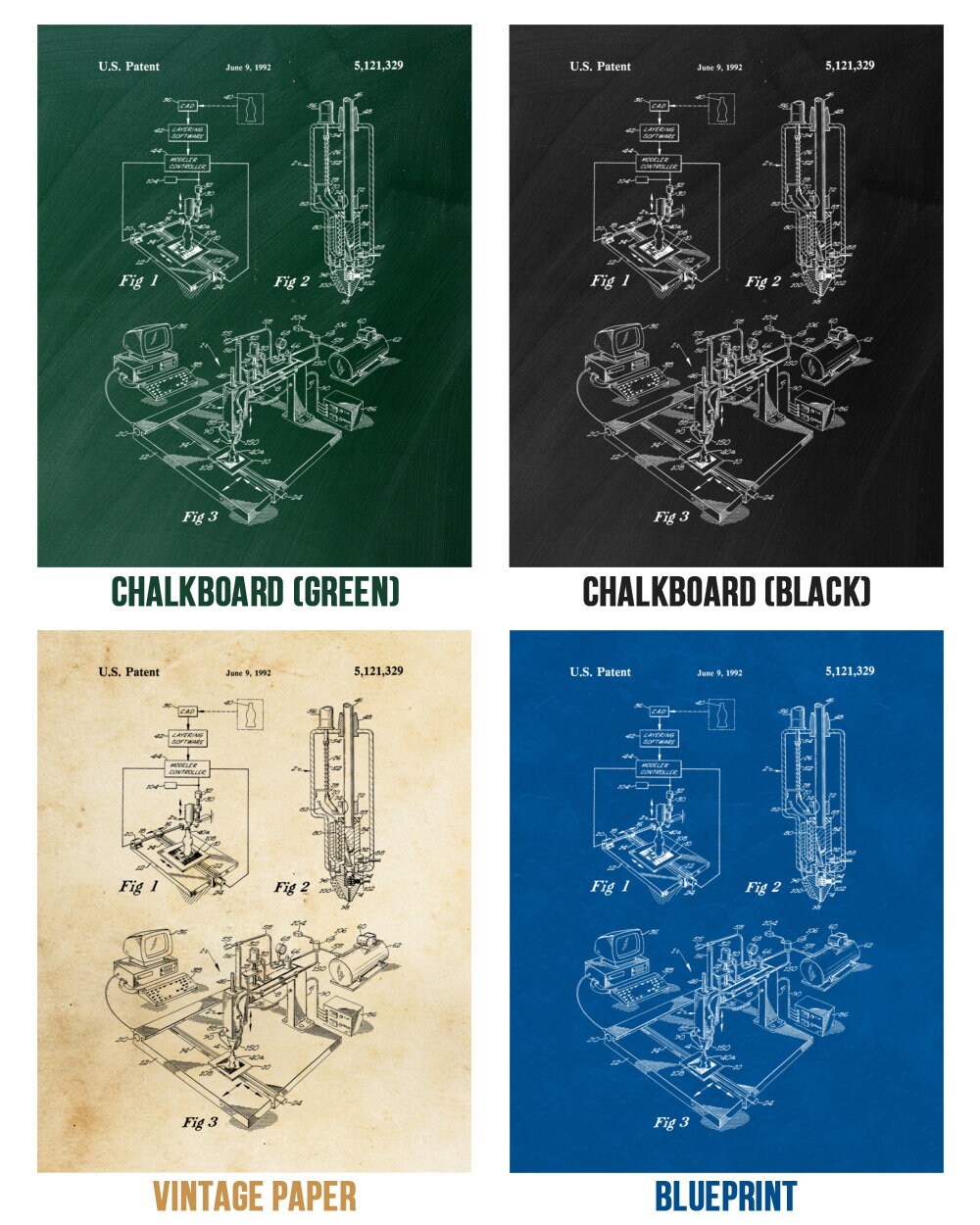 3D Printer Poster Print CAD Designer Engineer Gift | Etsy